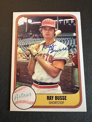 Ray Busse Signed Card Auto Houston Astros Autograph Baseball COA | eBay