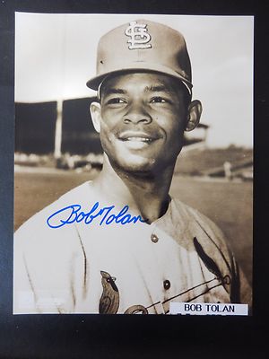 Bobby Tolan Autographed 8" X 10" Photograph (#2) | eBay