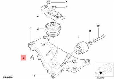 Genuine BMW MINI Hex Bolt With Washer M8x22-8.8-Zns3 22326760945 | eBay