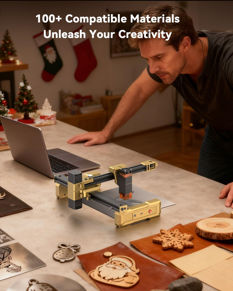 T1 Foldable Laser Engraver, 7000Mw Portable Engraving Machine with 0 ...