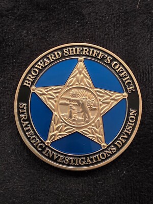 Broward Sheriffs Office Strategic Investigation Division Challenge Coin ...