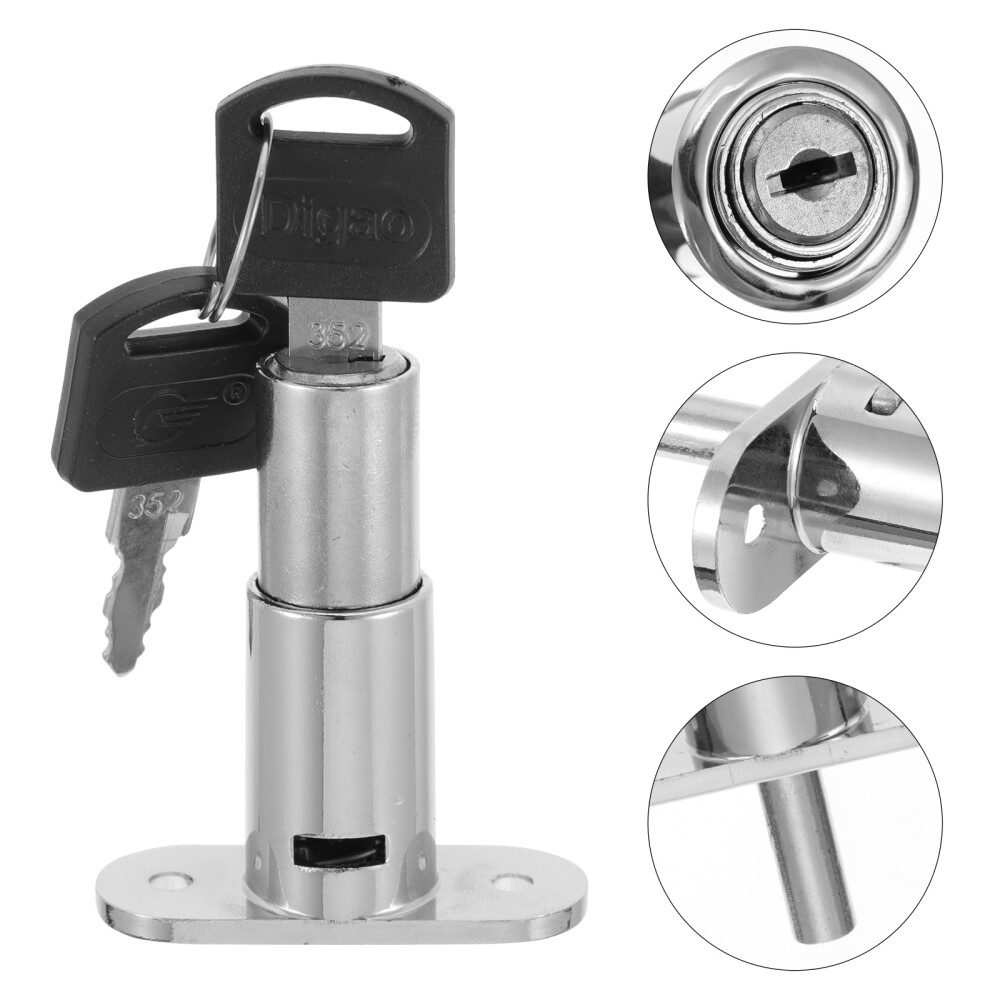 2pcs Drawer Cabinet Push Lock Cabinet Plunger Lock Furniture Door | eBay