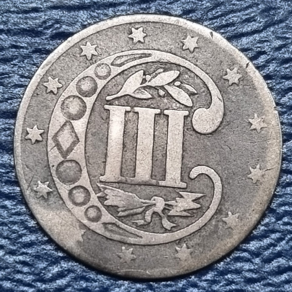 1858 Three Cent Silver Trime 3c Better Grade #70889 | eBay