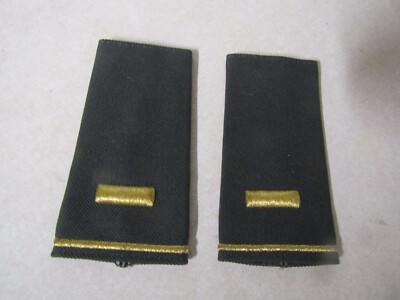 MILITARY PATCH SET OF 2 SHOULDER BOARDS US ARMY 2ND LIEUTENANT MALE ...