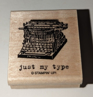 Stampin' Up Puns From the Past Just My Type Typewriter Wood Mounted ...
