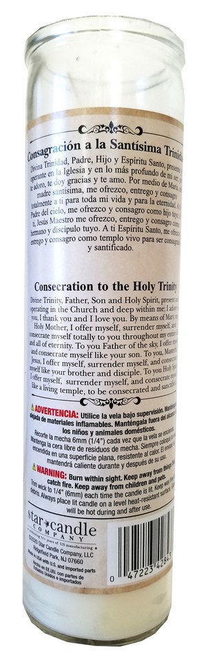 Holy Trinity (Santisima Trinidad) Devotional Candle | eBay