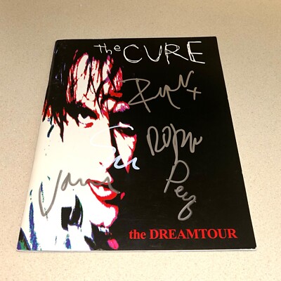 THE CURE GROUP signed autographed THE DREAM TOUR PROGRAM ROBERT SMITH ...