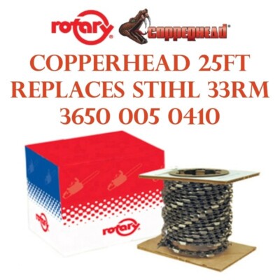 COPPERHEAD 25ft SAW CHAIN REEL A1EP-25R COMPATIBLE W/ STIHL 33RM PRO ...