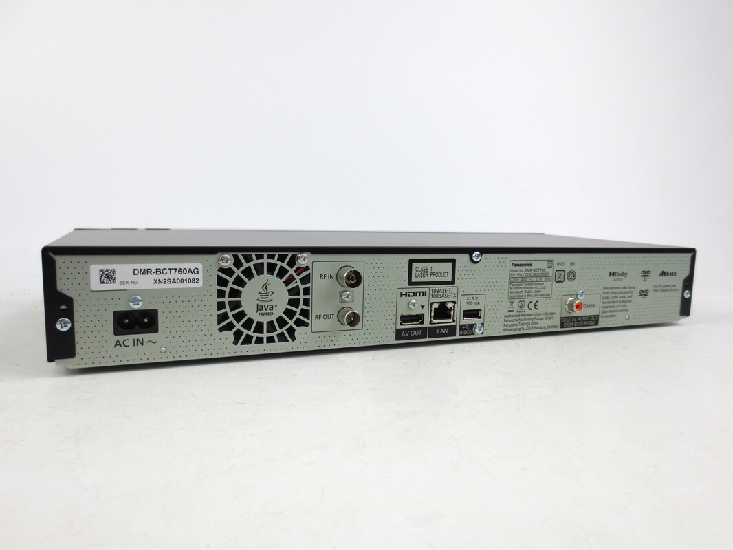 Panasonic DMR-BCT760AG Blu-Ray Player und Recorder mit Twin HD DVB-C ...