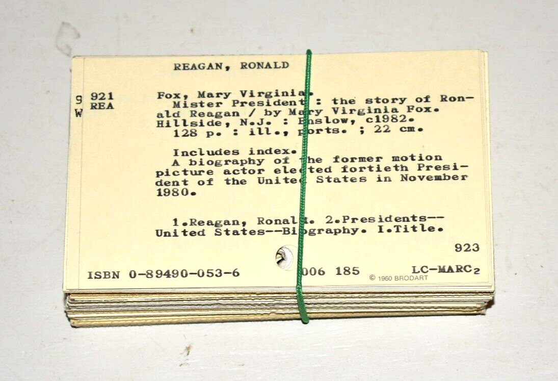 Lot of 100 Vintage Library Card Catalog Index Cards 5"x3" Cards All ...