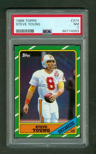 Steve Young 1986 Topps NFL Rookie Card #374 PSA 7 NM | eBay