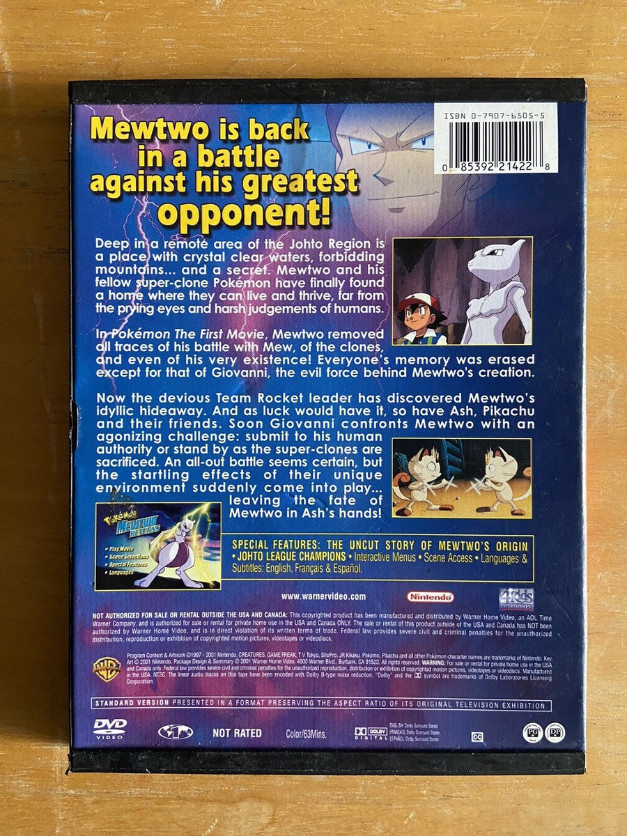 Pokemon Mewtwo Returns Dvd