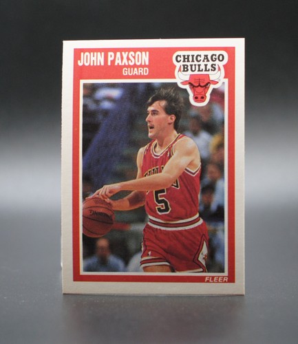 1989-90 Fleer Basketball JOHN PAXSON Card #22 Chicago Bulls | eBay
