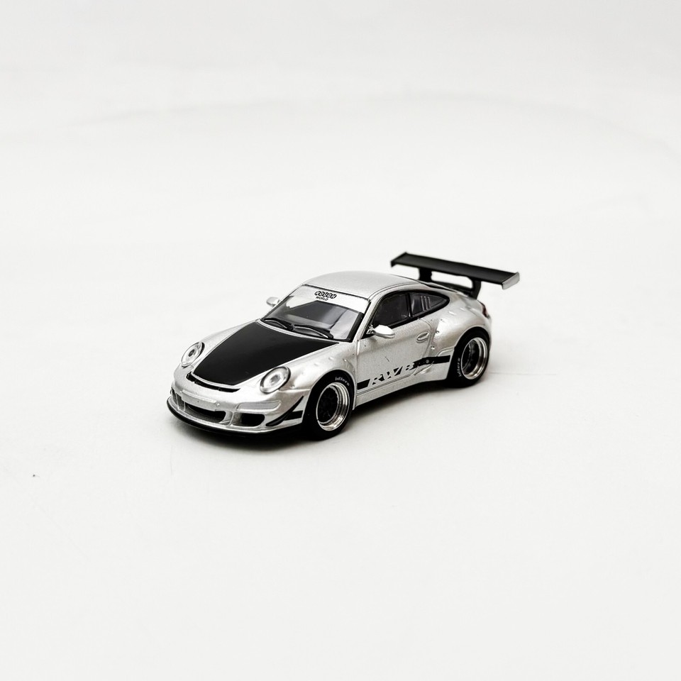 Pop Race 1:64 Porsche RWB 997 Silver PR64-130 | eBay
