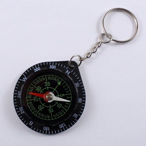 Mini Compass Keychain Portable Hiking Survival Camping Keychain | eBay
