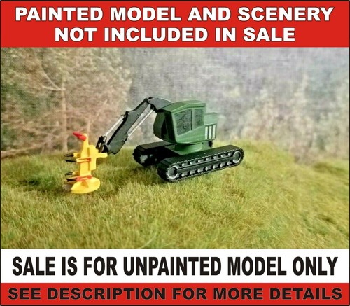 HO scale Feller Buncher logging equipment 1:87 railroad vehicle train ...