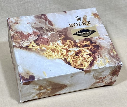 ROLEX Outer Cardboard Box Case Ladies Datejust Gold President Oyster ...