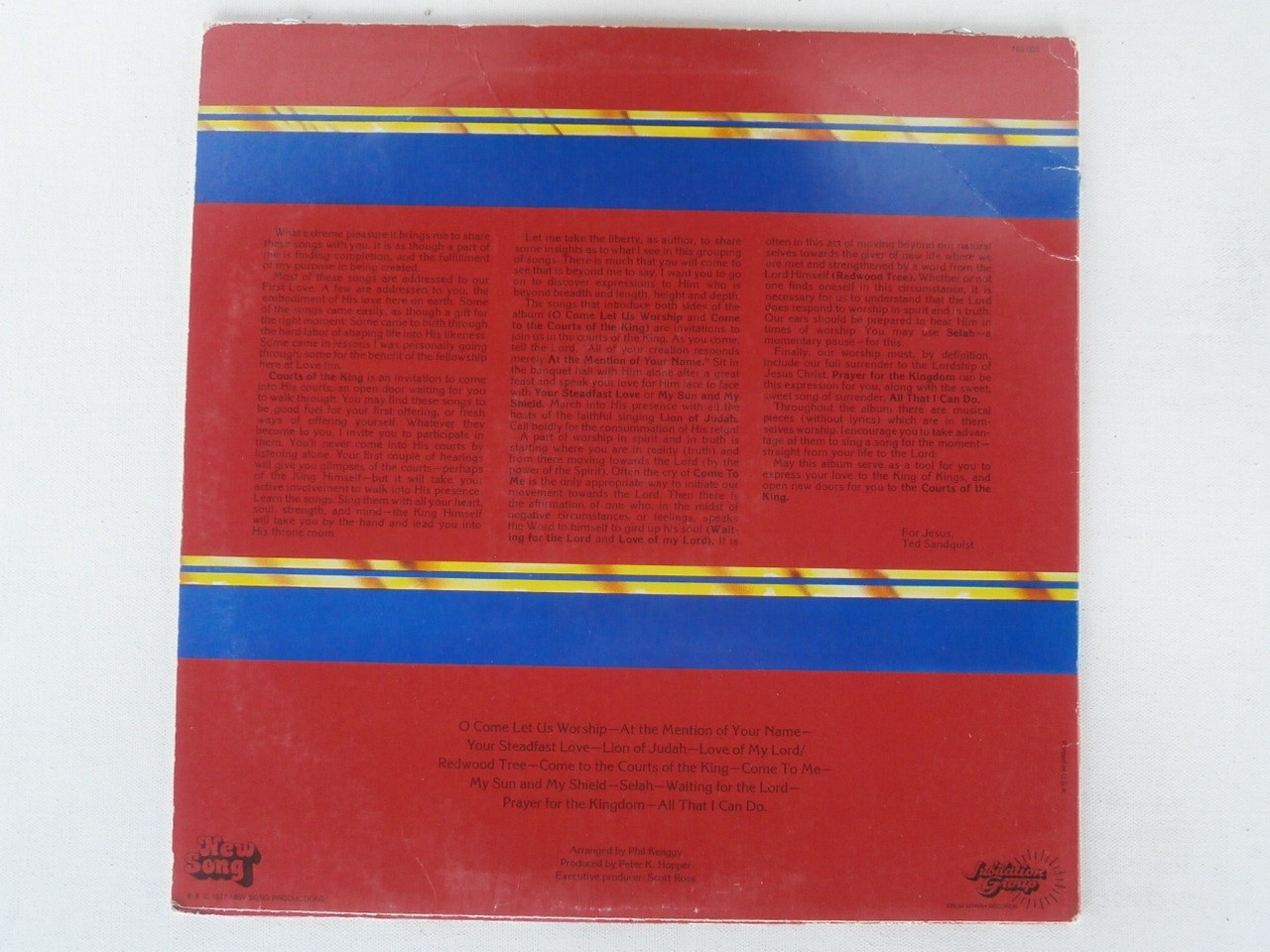 Ted Sandquist / Phil Keaggy - The Courts Of The King - 1977 XIAN LP | eBay