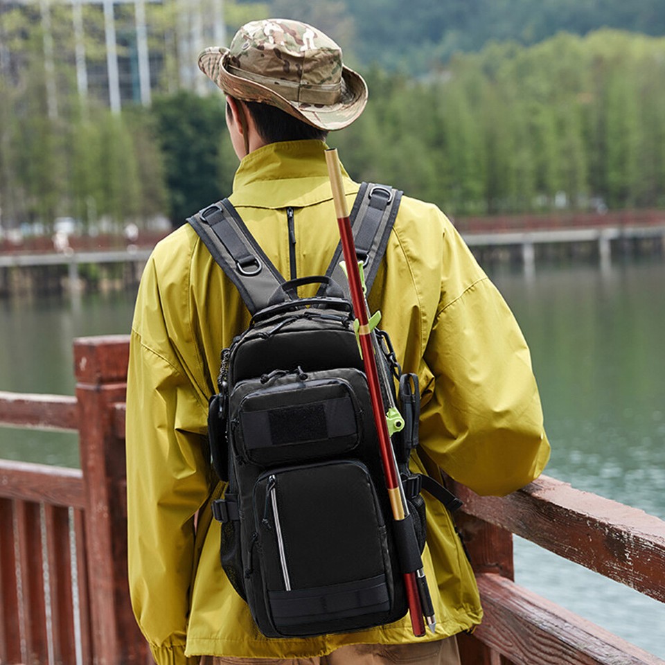 Fishing Backpacks with Rod Holder Outdoor Fishing Tackle Backpacks ...