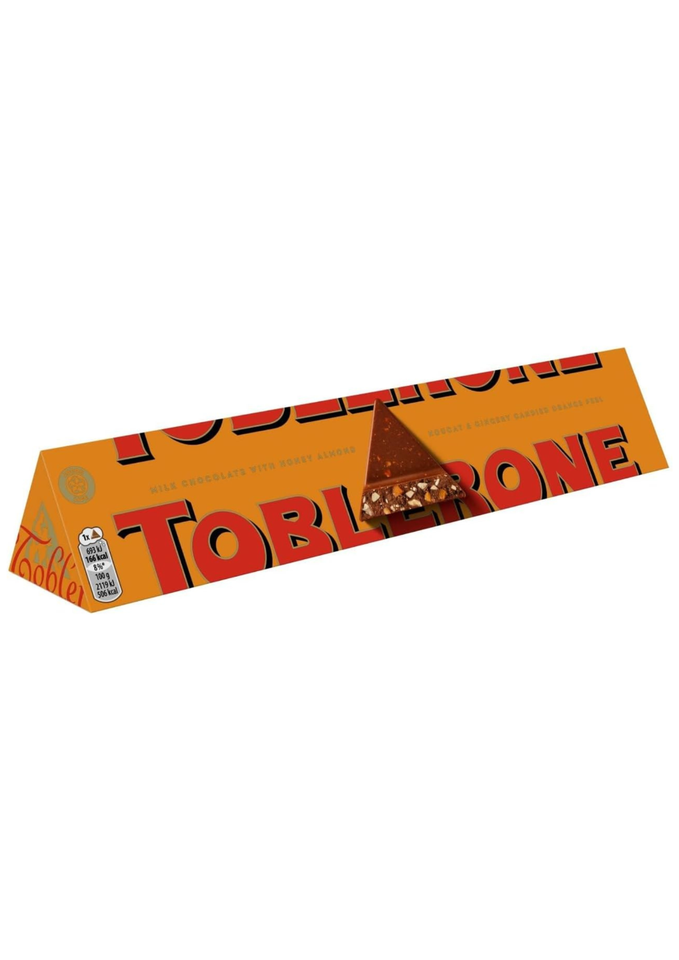 Toblerone Large Orange Twist Chocolate Bar- New Orange Twist- 360g UK ...