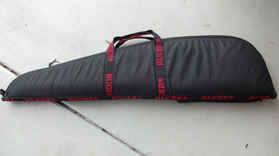 Ruger Rifle Gun Carry Case Soft Padded Scoped 10/22 w/Storage Pouch 40 ...