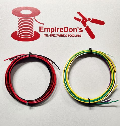 18 AWG Mil-Spec Wire (PTFE) Stranded Silver Plated Copper, Assortment ...