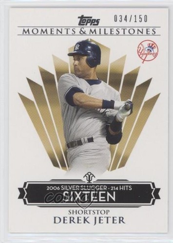 2008 Moments & Milestones Derek Jeter (2006 Silver Slugger 214 Hits ...