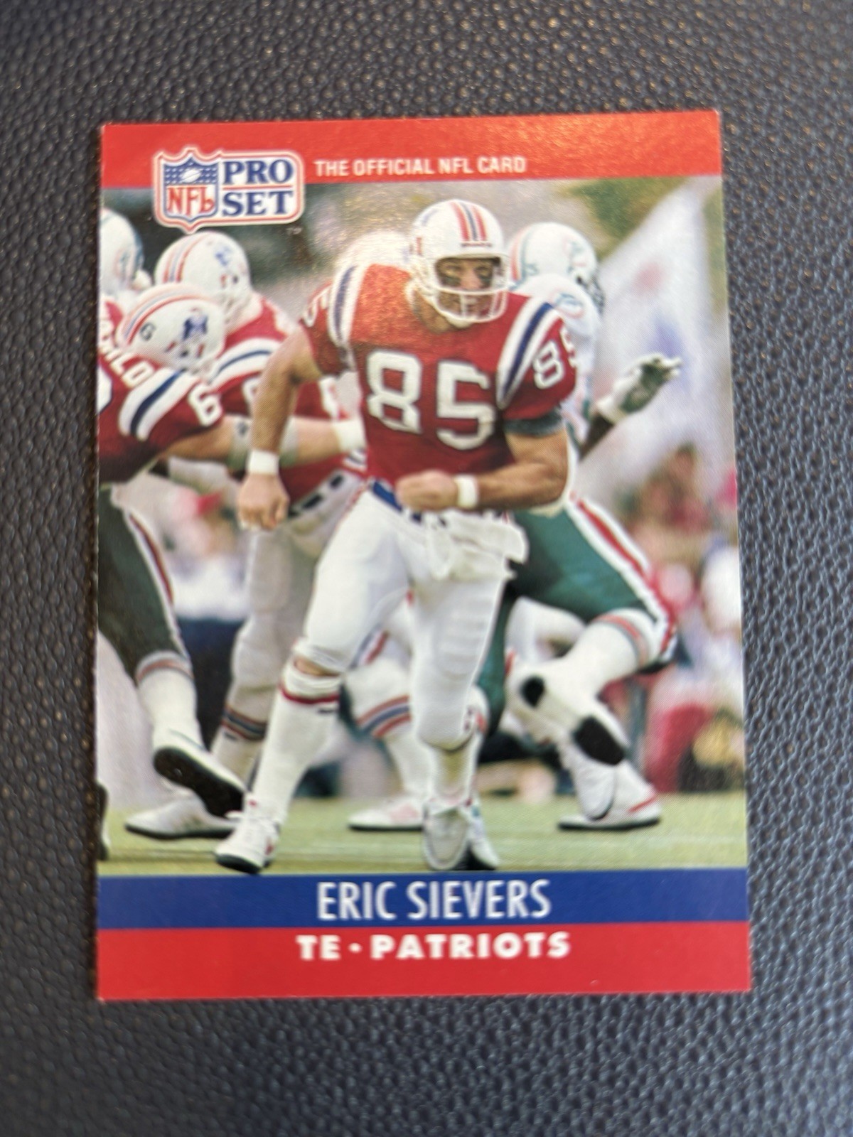 1990 PRO SET ERIC SIEVERS #206 NEW ENGLAND PATRIOTS NFL football ...
