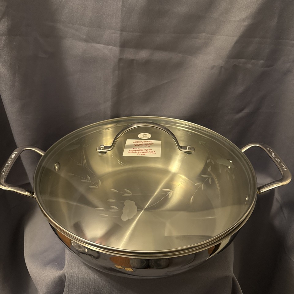 Princess House HERITAGE® STAINLESS STEEL COOKWARE Classic 5-Qt. Braiser ...