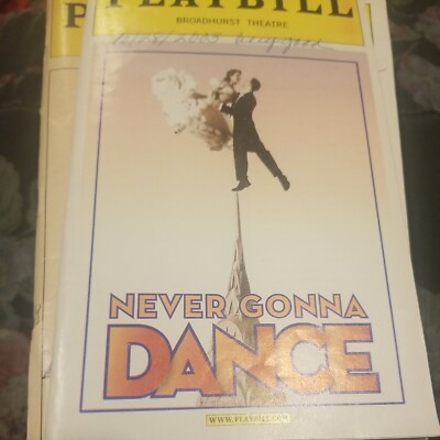Never gonna dance playbill play bill theatre show guide broadway ...
