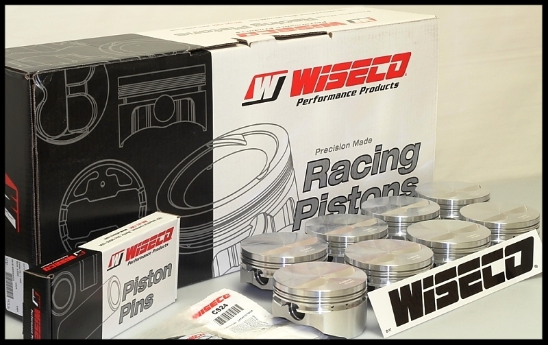 SBC CHEVY 421 WISECO FORGED PISTONS 4.155 BORE FLAT TOP KP510A3 | eBay