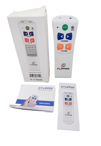 Flipper Big Button TV Remote - Elderly - Partially Sighted - Gently ...