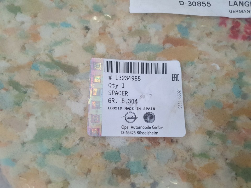 Original GM/Opel 13234955 Abstandsstück Teppich Ladeboden Corsa D E 5 ...