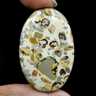 Cts. 38.25 Natural Leopardite Jasper Cabochon Oval Exclusive Loose ...