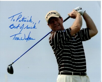 TOM WATSON Autographed Signed 8x10 PGA GOLF Photograph - To Patrick | eBay