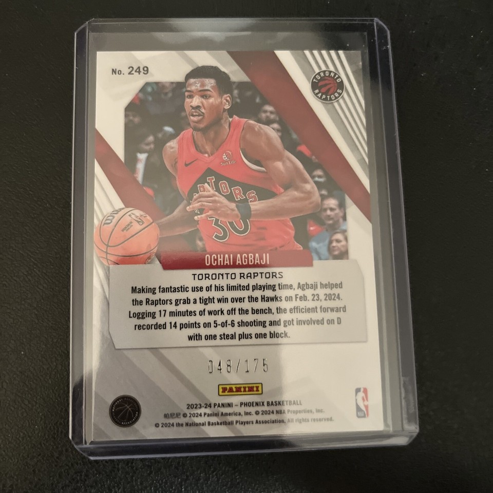 2023-24 Panini Phoenix - Yellow Ice Phoenix #249 Ochai Agbaji /175 | eBay