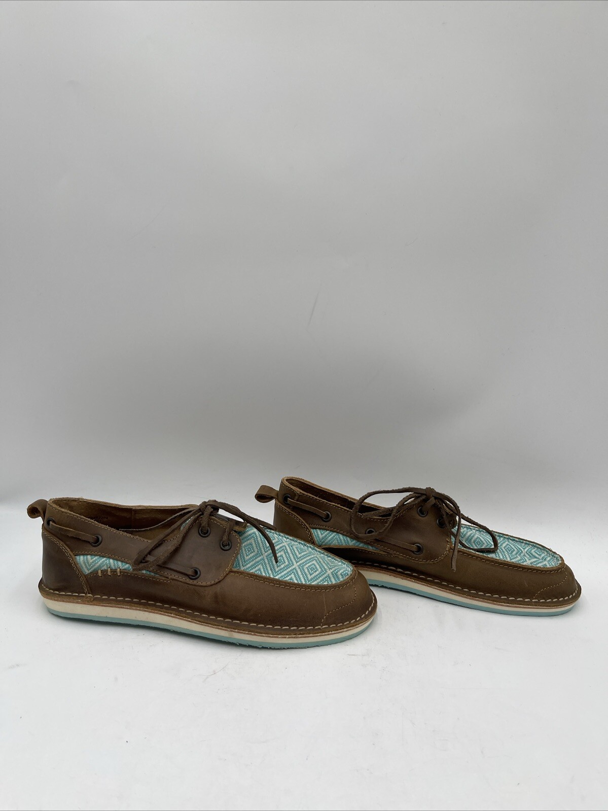 Rank 45 Women's Southwestern Slip-On Casual Shoe Brown/Blue Size 8 | eBay