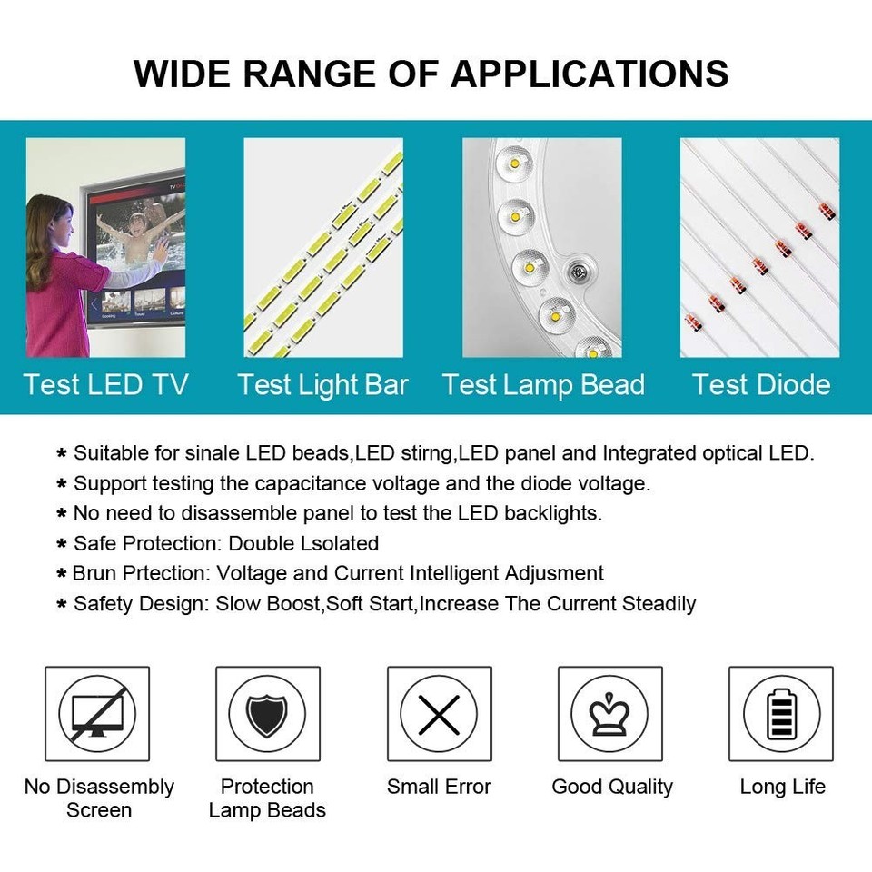LED Light and TV Backlight Tester,LED Strip Lamp Beads Repair Testing ...