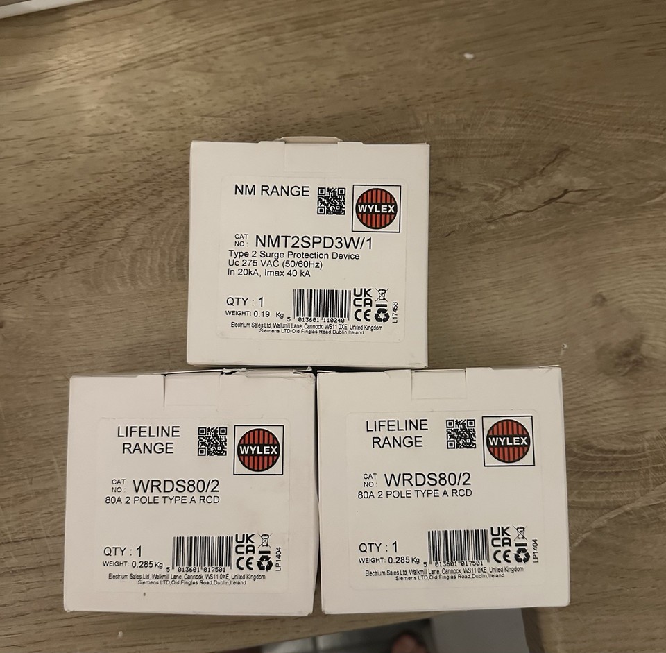 Bundle of SPD’s AFDD’s RCBO’s RCD’s (WYLEX) (FUSEBOX) Job Lot | eBay UK