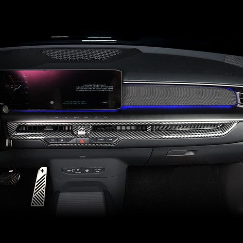 For Kia EV9 Carbon Fiber ABS Center Console Dashboard Air Vent Outlet ...