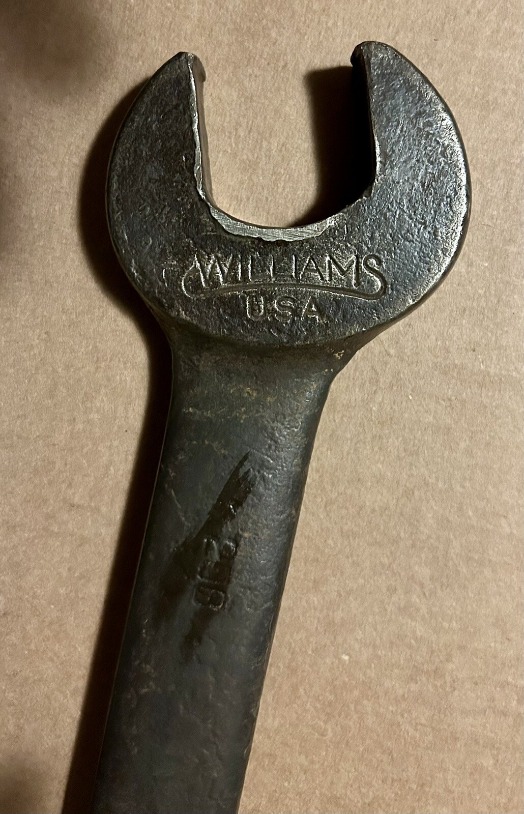 Antique Williams 1-1/4" x 19" Hardened Spud Wrench 208 XT Forged in USA ...