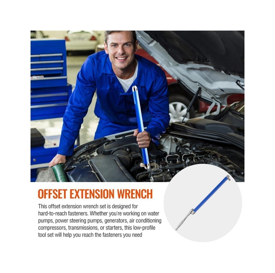 Upgraded Impact Ready Offset Extension Wrench, Tight Reach Extension ...