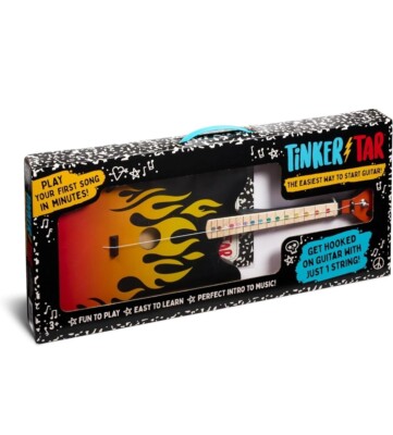 Tinkertar 1-String Wood Guitar for Beginners - Flame Fire Guitar | eBay