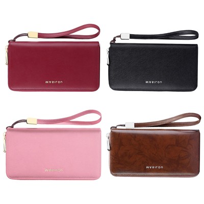 Anti-credit Card Fraud Multi-compartment Wallet Leather Secure RFID ...