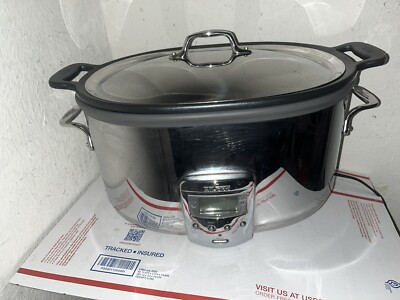 All-Clad 7-Quart Slow Cooker Model SC01 Stainless Steel with Non Stick ...