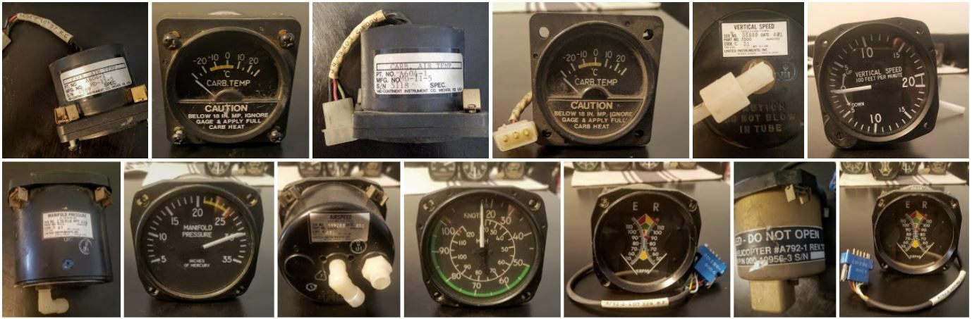Robinson R22 Flying Aviation Helicopter Instrument Gauges R-22 | eBay