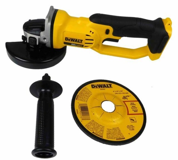 DEWALT DCG412B 20V MAX Lithium Ion 4-1/2" Grinder (Tool Only) - Yellow ...