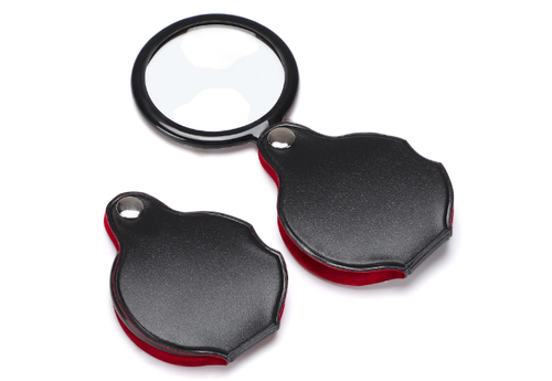 TEOYALL 10X Small Magnifying Glass, 2 PCS Mini Pocket Magnifier Folding ...