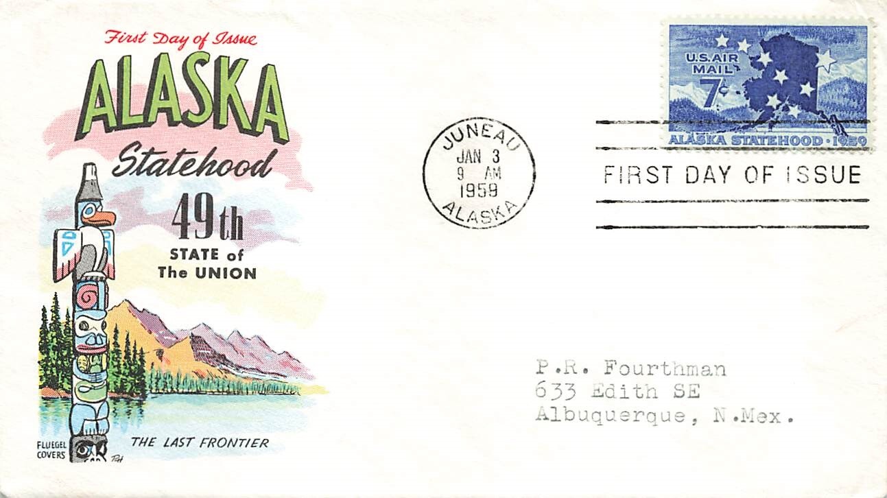 C53 7c ALASKA STATEHOOD AIR MAIL - Fluegel | eBay
