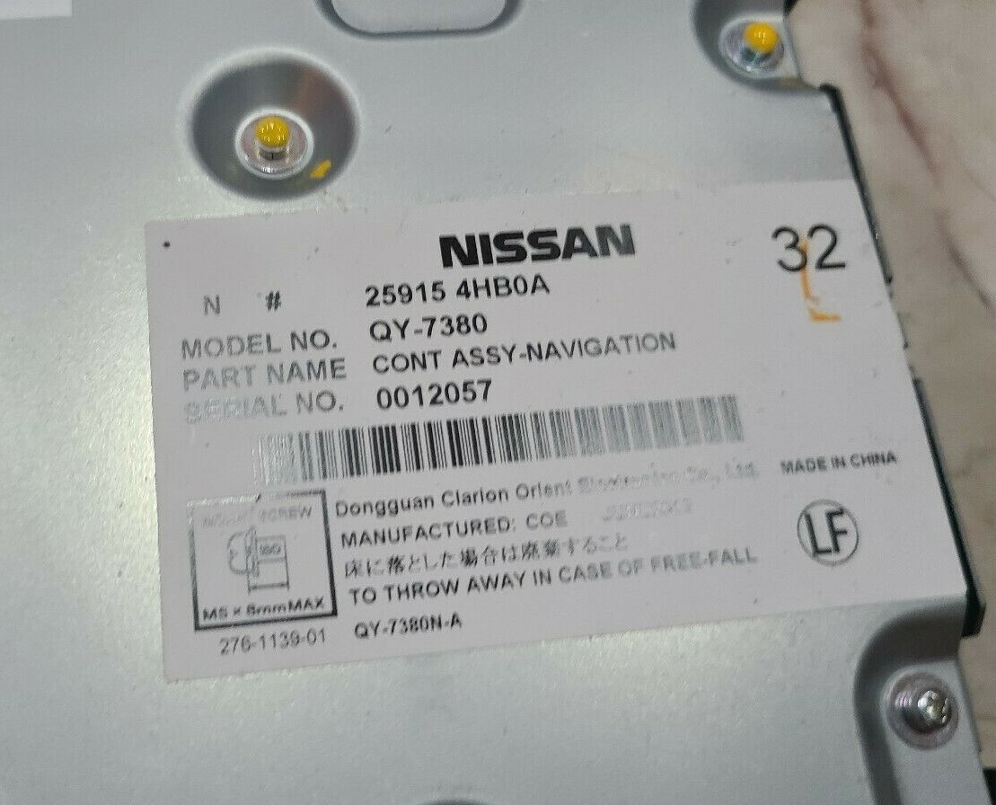 2014-2015 OEM INFINITI Q50 NAVIGATION CONTROL MODULE GPS UNIT CPU | eBay